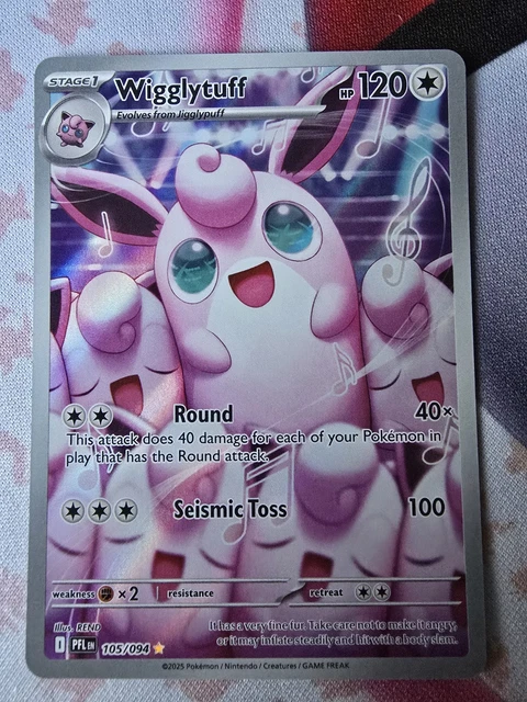 POKÉMON TCG PHANTASMAL Flames Wigglytuff Holo Full Art 105/94 £8.12 ...