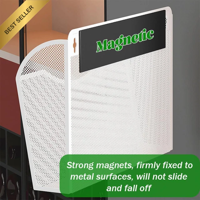 2-PACK MAGNETIC FILE folders, hanging file organizer, magazine file ...