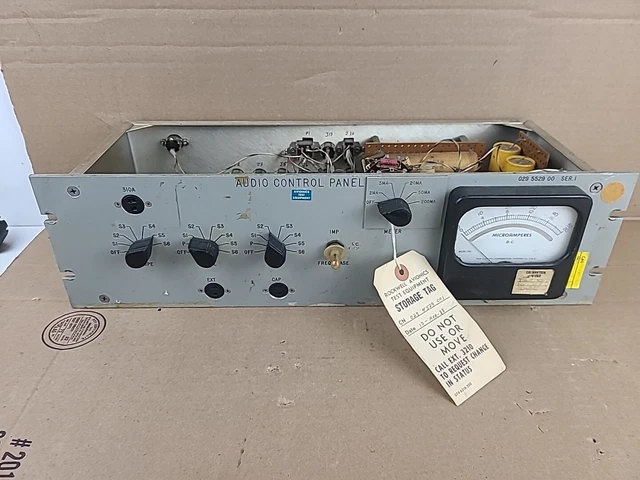 VINTAGE ROCKWELL COLLINS Audio Control Panel Aircraft Avionics Test ...