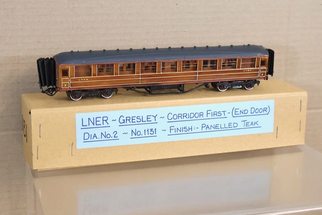 IAN KIRK CHIVERS KIT BUILT LNER 1st CLASS CORRIDOR COACH 1131 ol $214. ...