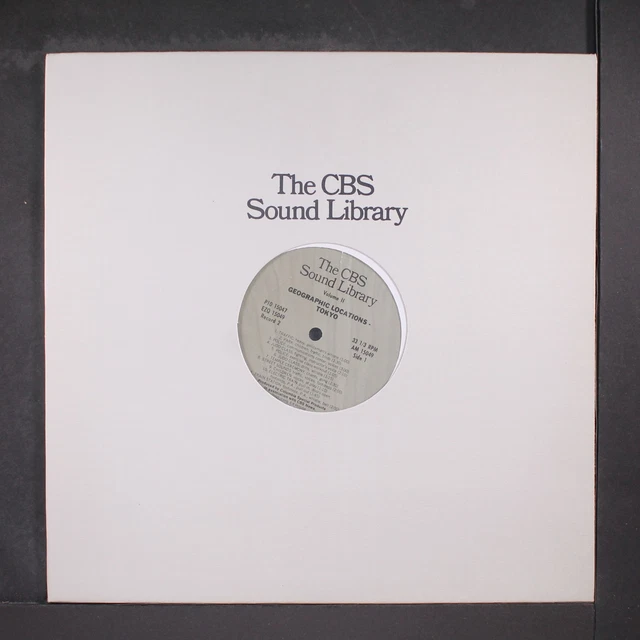 SOUND EFFECTS: THE cbs sound library-geographic locations tokyo vol. 2 CSP 12" £7.13 - PicClick UK