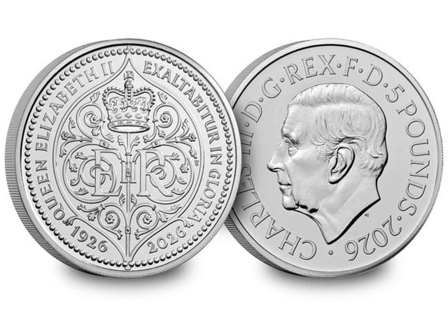NEW 5 POUNDS 2026 100th Birthday of Queen Elizabeth II PRE ORDER !!! £ ...