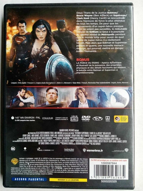 BATMAN V SUPERMAN - L'Aube de la Justice/ DVD simple EUR 2,50 - PicClick IT