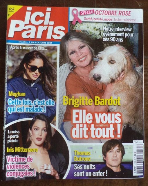 MAGAZINE ICI PARIS n° 4135 Brigitte BARDOT Pitt Hallyday OBISPO - Thomas Dutronc EUR 4,50 ...