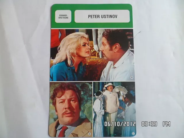 CARTE FICHE CINEMA Peter Ustinov EUR 2,50 - PicClick FR CARTE FICHE CINEMA Peter Ustinov EUR 2,50 - PicClick FR