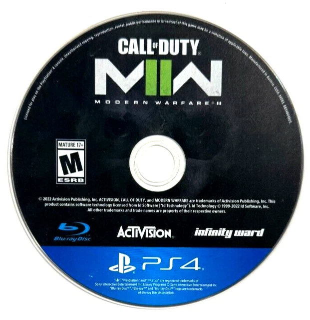 CALL OF DUTY: Modern Warfare II - Sony PlayStation 4/Disc Only/Untested ...