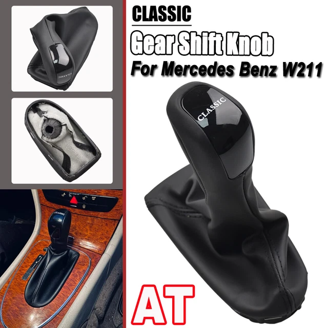 CLASSIC GEAR SHIFT Stick Knob +Boot Cover For Mercedes Benz E-Class ...