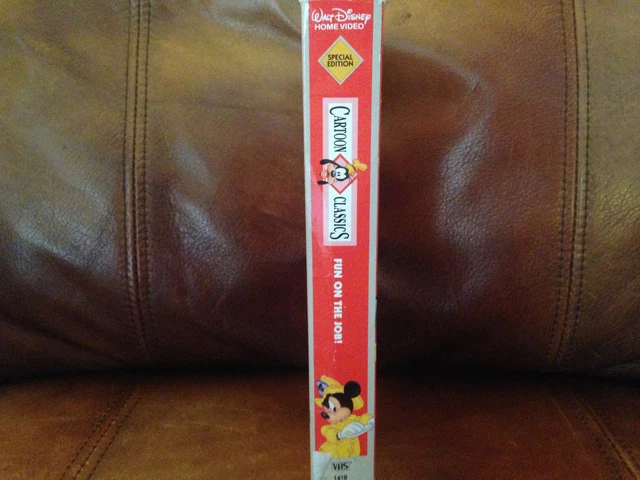 WALT DISNEY CARTOON Classics Fun on The Job! VHS Tape Mickey Mouse ...