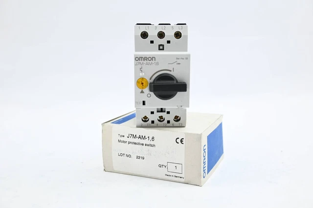 OMRON MOTORSCHUTZSCHALTER J7M-AM-1,6 EUR 125,00 - PicClick DE