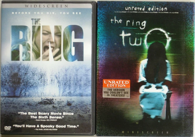 O'O'O 2 DVDS . RING +plus+ RING TWO . 1 & 2 Insert Slipcover UNRATED ...