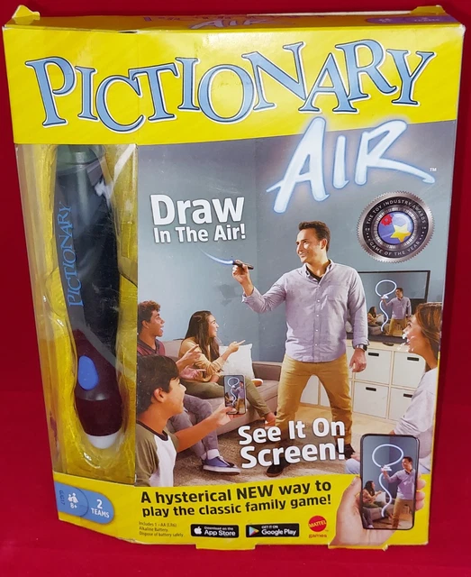 MATTEL PICTIONARY &AIR& Interactive Drawing Game 2 x Teams up to 8 ...