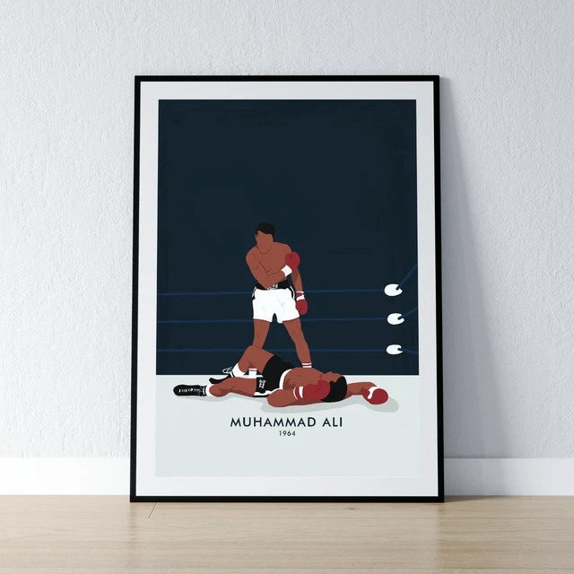MUHAMMAD ALI 1964 Poster | A3 & A4 Prints | Minimalist Muhammad Ali ...