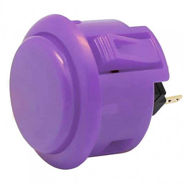 BOTON ARCADE MORADO compatible para recreativa bartop sanwa pulsador ...