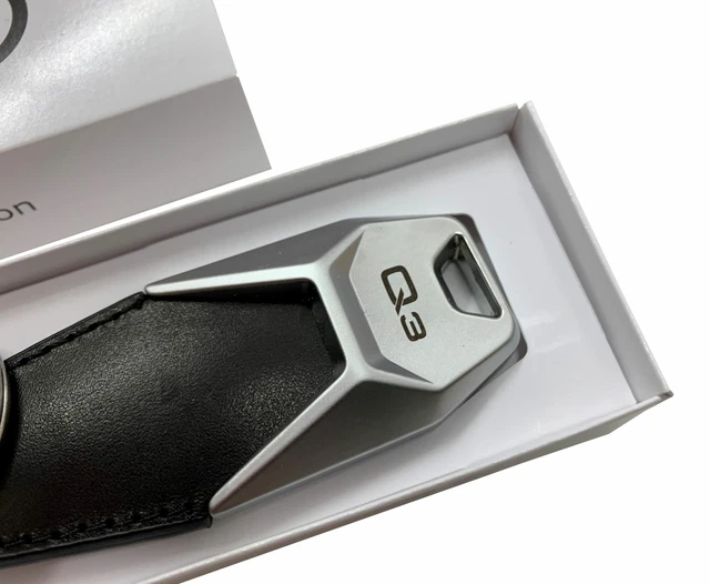 ORIGINALE AUDI Q3 Premium Portachiavi Chiave Logo con Incisione Q3 8U ...