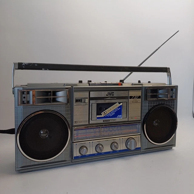 JVC VINTAGE STEREO Radio Cassette Recorder Model RC-770LB Boombox Part ...