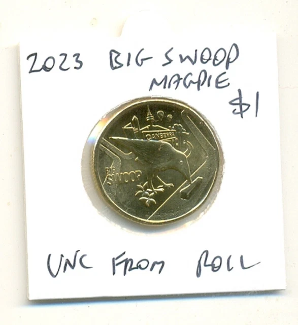 2023 $1 UNCIRCULATED Coin: "The Big Swoop" Magpie $1.99 - PicClick AU