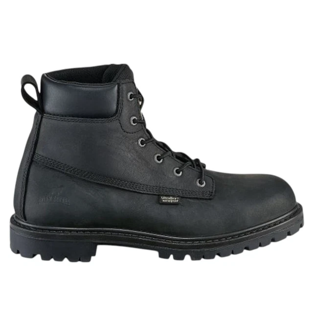 RED WING IRISH Setter Hopkins Black Waterproof Leather Safety Toe Boot ...