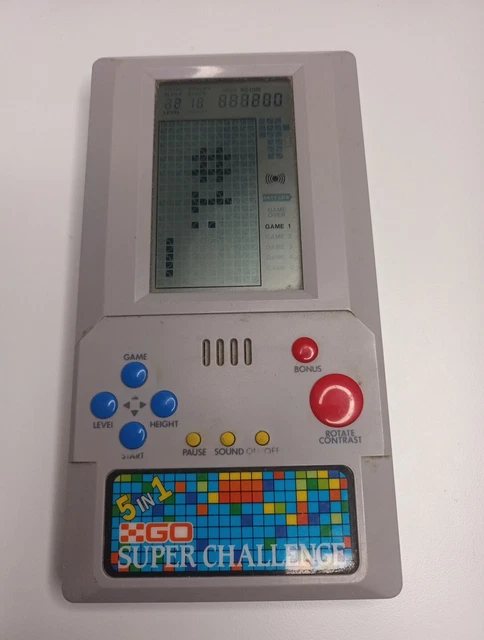 VINTAGE ELECTRONIC GAME GO SUPER CHALLENGE 5 in 1 Handheld Game Tested ...