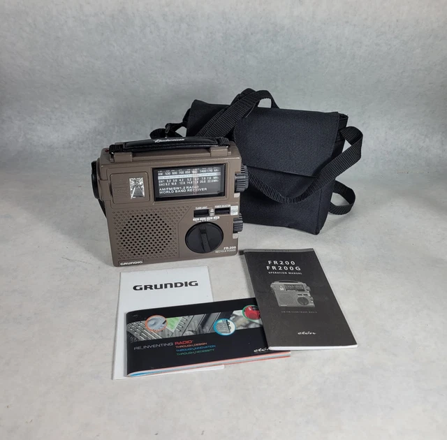 RARE GRUNGIG FR-200 Recycle Power AM/FM Shortwave Radio Budweiser ...