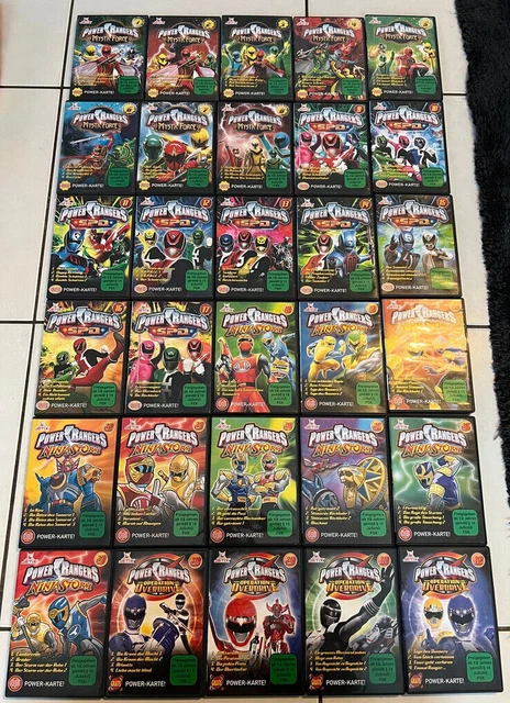 POWER RANGERS DVD Sammlung Jetix Ninja Storm Mystic Force SPD Operation ...