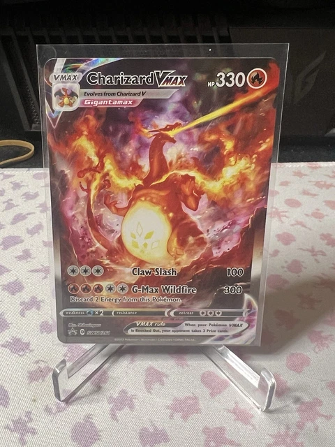 POKÉMON TCG CHARIZARD VMAX SWSH261 Full Art Ultra Rare Black Star Promo ...