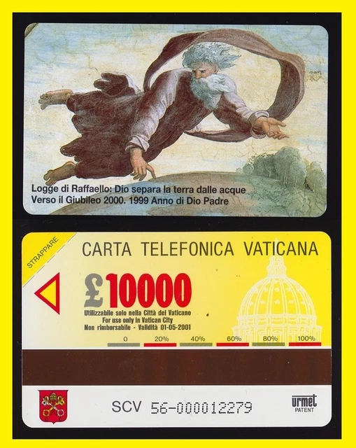 CARTA TELEFONICA VATICANA Verso Il Giubileo 2000 - 1999 Anno Di Dio ...