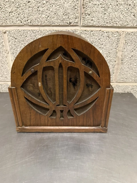 CELESTION MODEL M8 Art Deco Extension Speaker Wooden Cabinet Untested £ ...