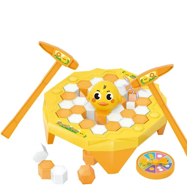 MINI ICE BREAKING Penguin Toy Rescue Penguin Knocking Ice Game Children ...