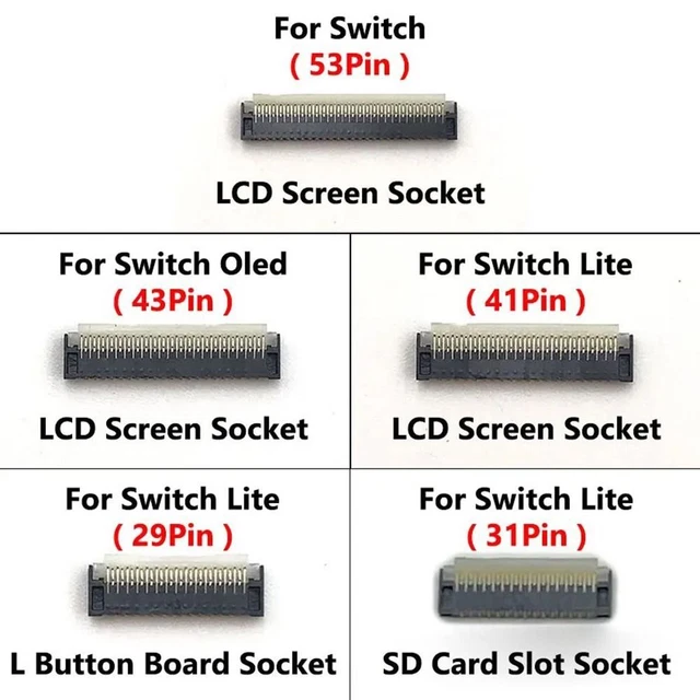 SPARE PARTS FPC Connector Repairing Button Board Socket LCD Screen ...