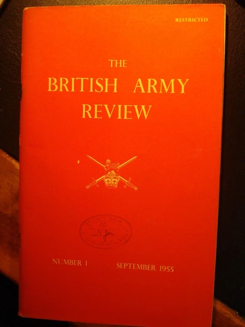BRITISH ARMY COLD War Military Strategy Tactics History Journal SAS ...