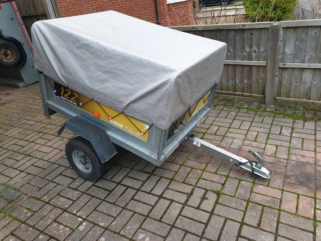 ERDE 122 GALVANISED single axle tipper trailer, 4' x 3', tailgate ...
