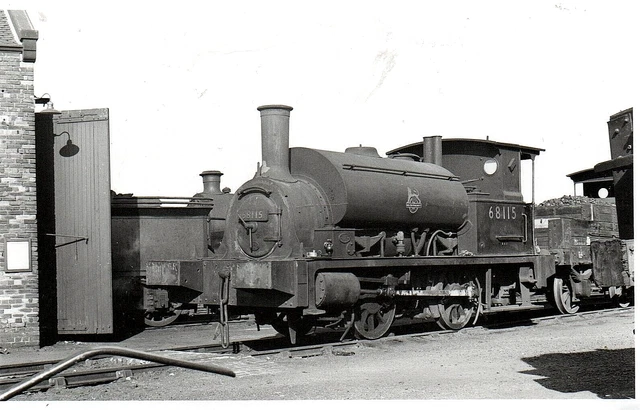 EX LNER/NBR CLASS Y9 0-4-0T No 68115 at SEAFIELD MPD 20/5/56 R/PHOTO £1 ...