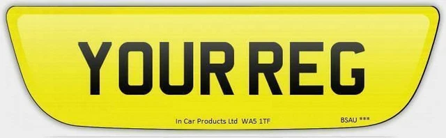 REAR MOT UK Road Legal Car Registration Number Plate For Range Rover ...