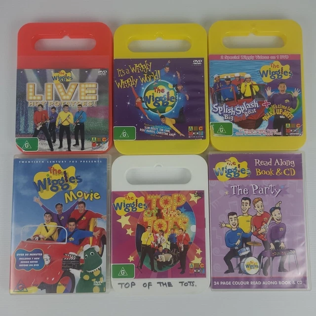 THE WIGGLES DVD Original Cast 6x Bundle Bulk Lot ABC (Yellow Greg) Free ...