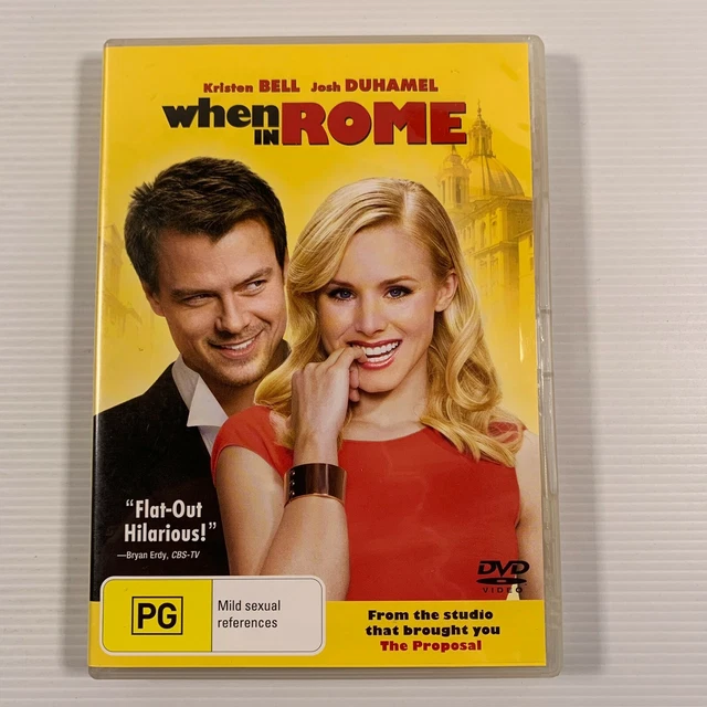 WHEN IN ROME (DVD, 2010) Kristen Bell, Josh Duhamel, Anjelica Huston ...