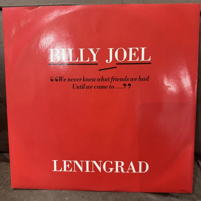 BILLY JOEL LENINGRAD 12" 45rpm UK Picture Sleeve 1989 VG+/VG+ £13.95 ...