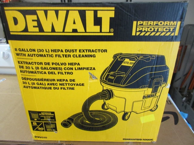 DEWALT DWV010 8 Gallon Wet/dry Hepa/rrp Dust Extractor NEW £285.65 ...