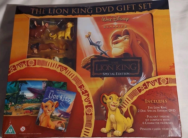 LION KING BOX Set DVD & Book, 2 Disc Special Edition,Theatre, Figures ...