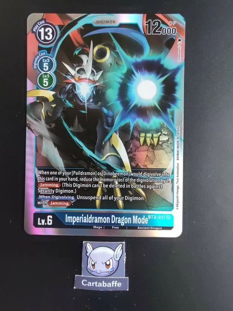 DIGIMON CARD GAME Imperialdramon Dragon Mode BT3-031 SR EUR 10,00 - PicClick FR