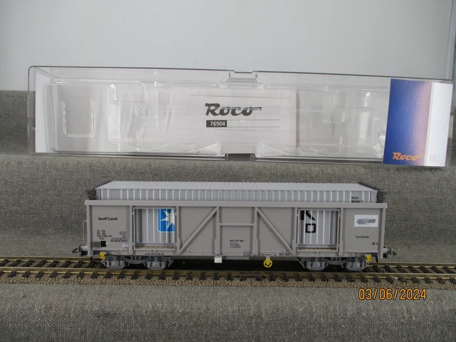 ROCO SPUR H0 76904 Offener Güterwagen mit Container "Maersk Sealand ...