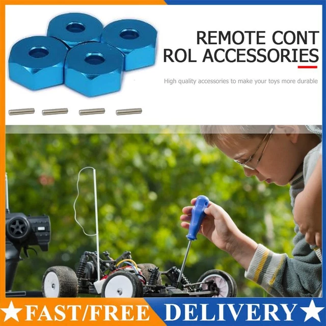 12MM WHEEL HUB Hex Adapter with Pins Kits for 144001 1/14 RC Car (Blue ...