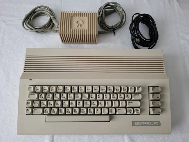 COMMODORE 64 II C64 C mit Netzteil und TV-Anschlusskabel, voll ...