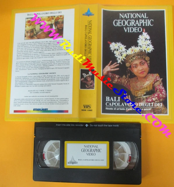 VHS FILM BALI CAPOLAVORO DEGLI DEI 1990 NATIONAL GEOGRAPHIC VIDEO(F3 ...