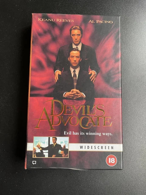 THE DEVIL'S ADVOCATE (VHS) 1997 Keanu Reeves, Al Pacino, Charlize ...