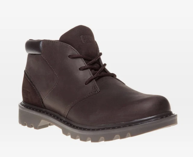 CATERPILLAR STOUT MENS Boots Cat Durbale Leather Lace Up Ankle Boots ...