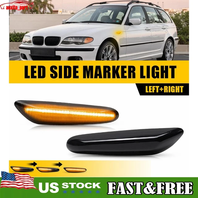 SEQUENTIAL SMOKED LED Side Marker Lights For BMW E60 E61 E82 E88 E90 E91 E92 E93 $26.58 ...