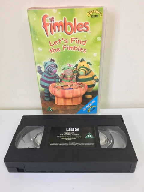 FIMBLES VHS LET'S Find the Fimbles Video Cassette Tape Retro Vintage ...
