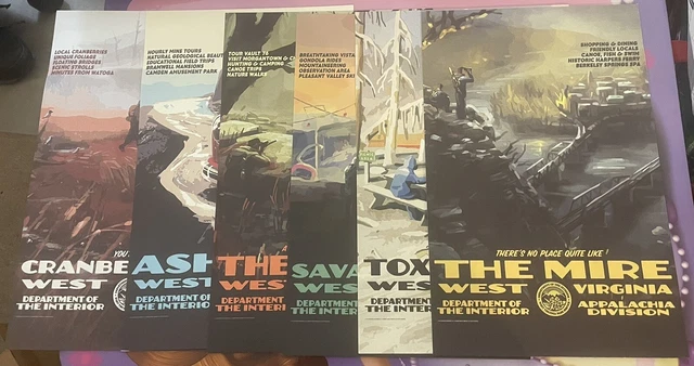 COMPLETE SET RARE Fallout 76 Press Kit All 6 Posters New In Box £188.65 ...