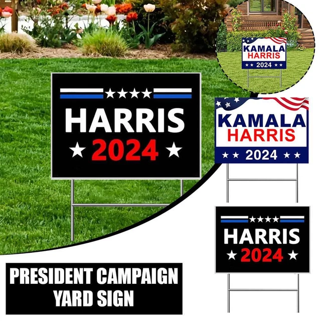 KAMALA HARRIS PRESIDENT Campaign 2024 Yard Sign,Outdoor Lawn Garden ...