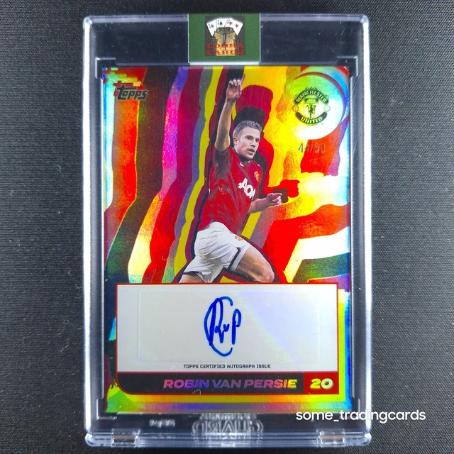 TOPPS MANCHESTER UNITED Team Set 2024/25 Robin van Persie Auto – /50 ...